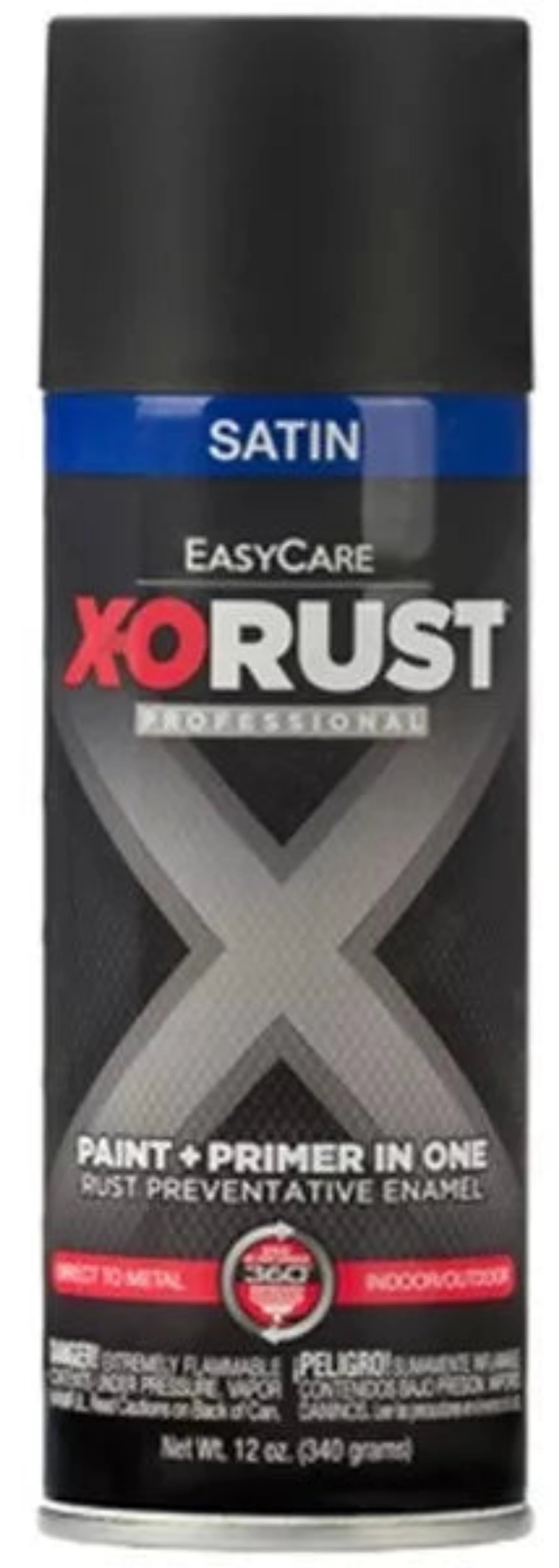 X-O Rust XOP18-AER 12 oz Can of Satin Black Anti-Rust Enamel Spray ...