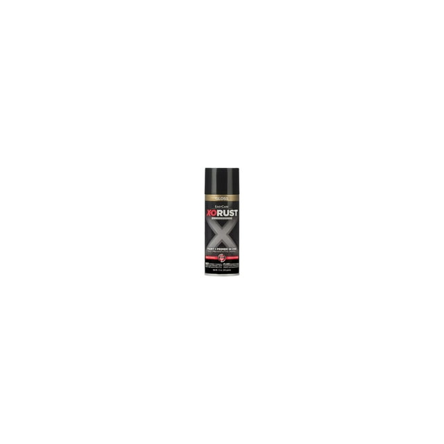 X-O Rust XOP2-AER Anti-Rust Enamel Spray Paint & Primer, Black Gloss ...