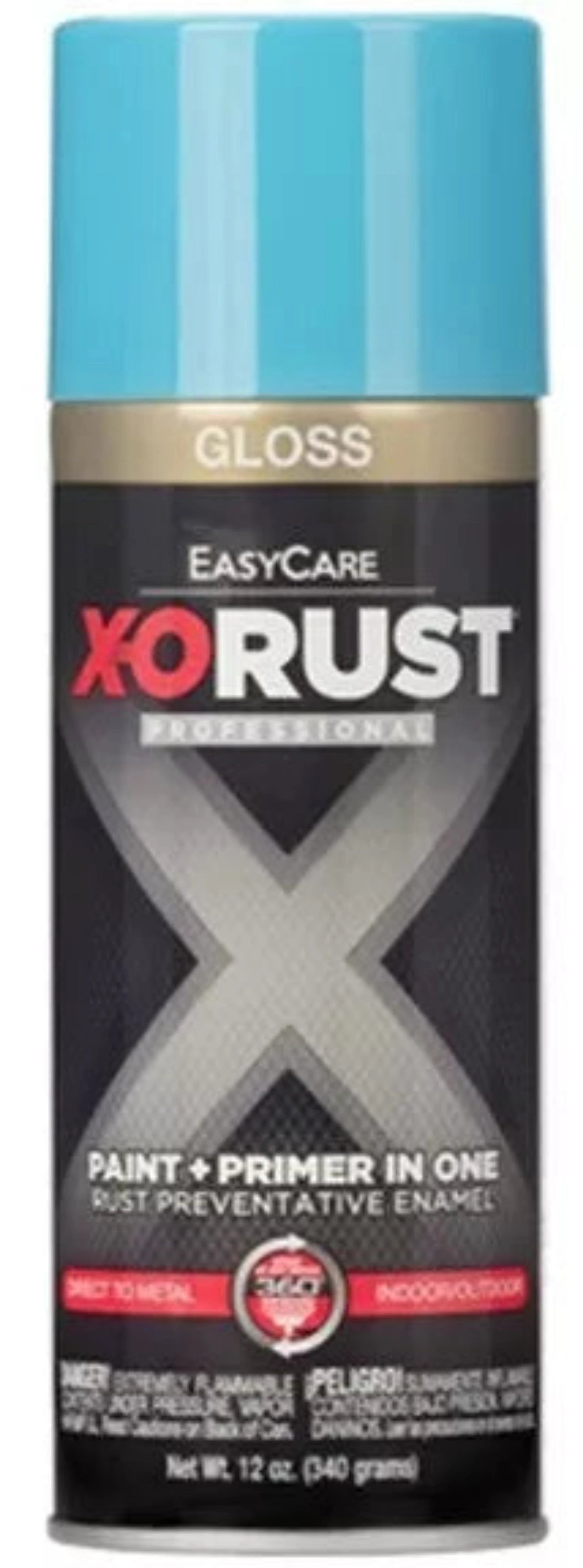 X-O Rust XOP25-AER 12 oz Can of Gloss Light Blue Anti-Rust Enamel Spray ...