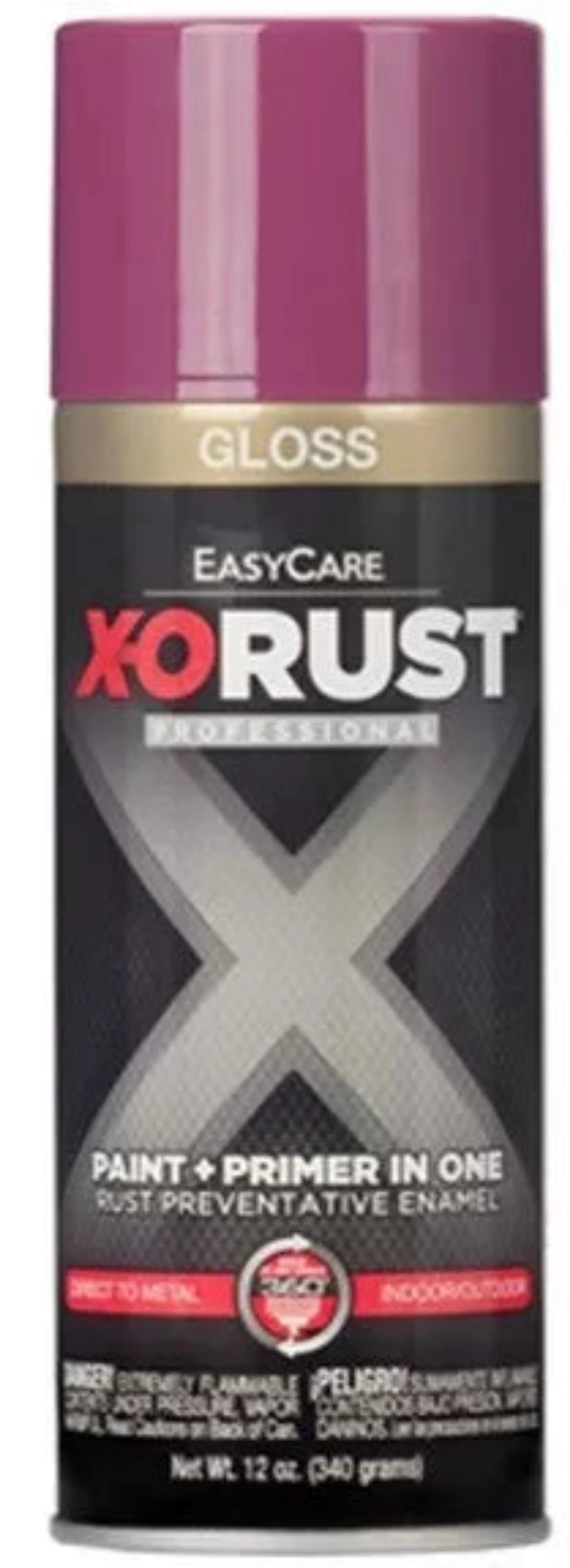 X-O Rust XOP33-AER 12 oz Can of Gloss Safety Purple Anti-Rust Enamel ...