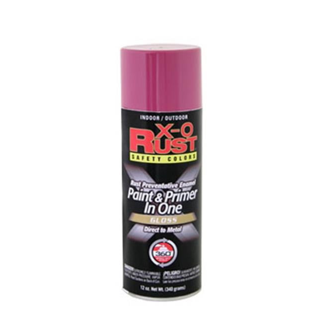 X-O Rust XOP33-AER Anti-Rust Enamel Spray Paint & Primer, Safety Purple ...