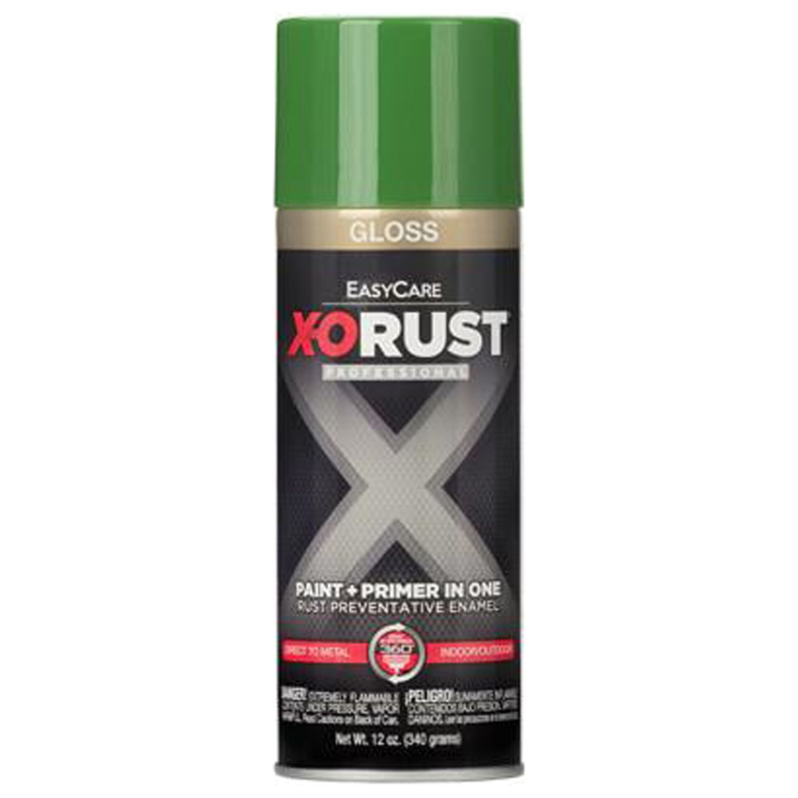 X-O Rust XOP7-AER Anti-Rust Enamel Spray Paint & Primer, Medium Green ...