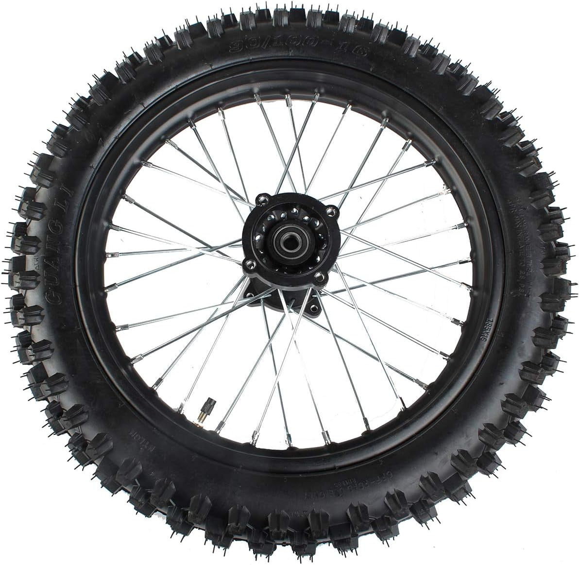 X Pro 16" Rear Wheel Rim Tire Assembly, 90/100-16, 15mm Axle, Dirt ...