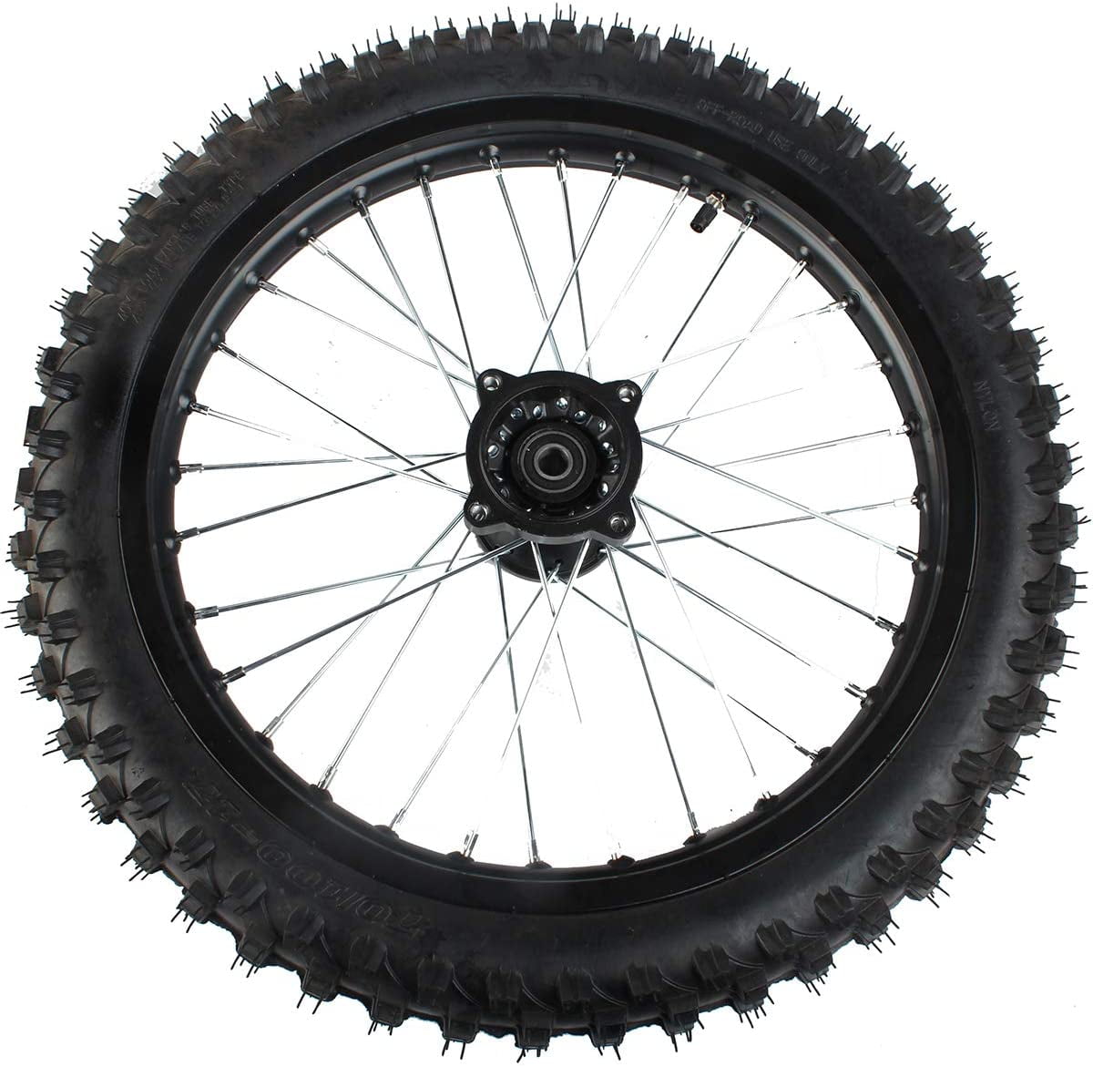 X-PRO, 17" Front Wheel Rim Tire 70/100-17 with 15mm Bearing Assembly ...