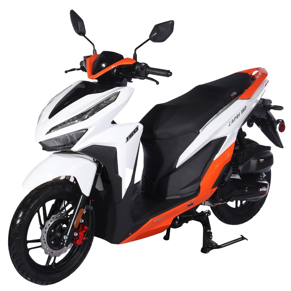 X-PRO Brand New Capri 150cc Moped Scooter with 13" Aluminum Wheels ...