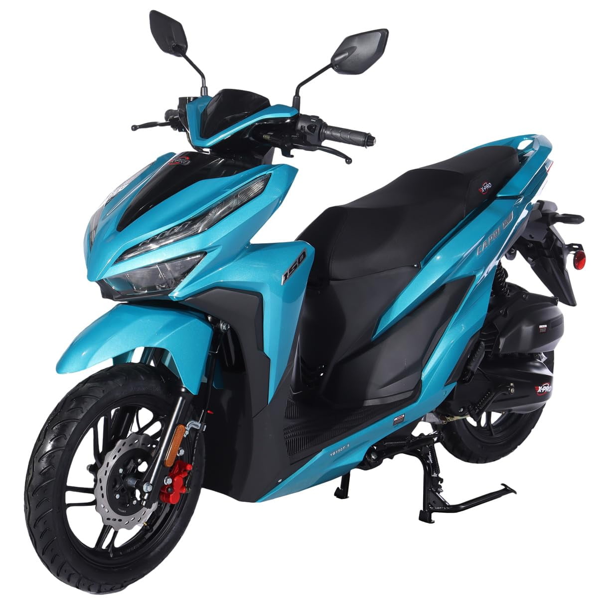 X-PRO Brand New Capri 150cc Moped Scooter with 13" Aluminum Wheels ...