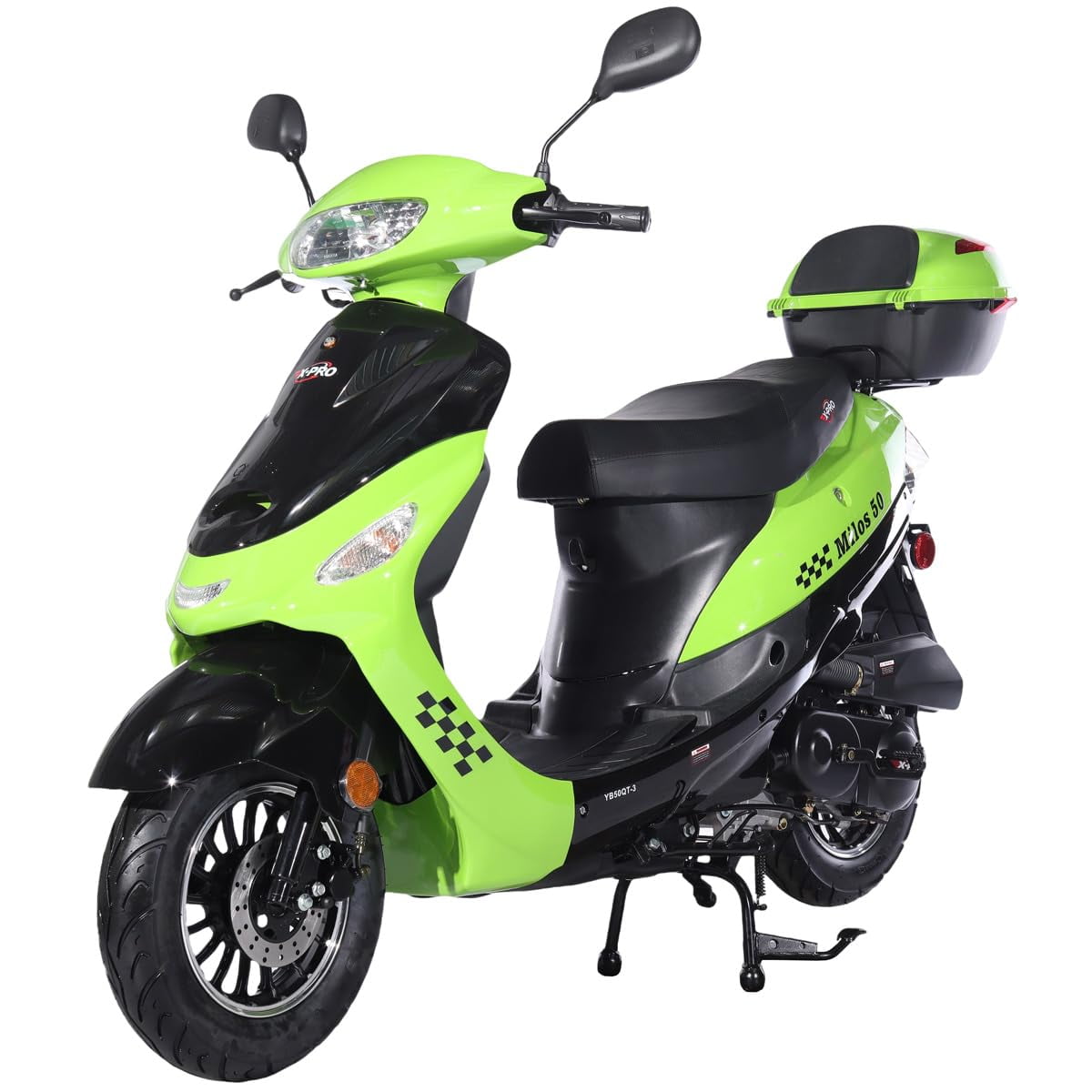 X-PRO Brand New Milos 50cc Moped Scooter with 10" Aluminum Wheels, Rear ...