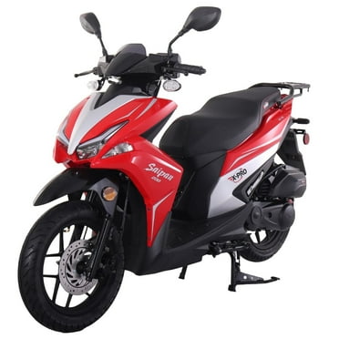 Vitacci Spider 200 EFI Gas Powered Moped Scooter for Adults - Black ...