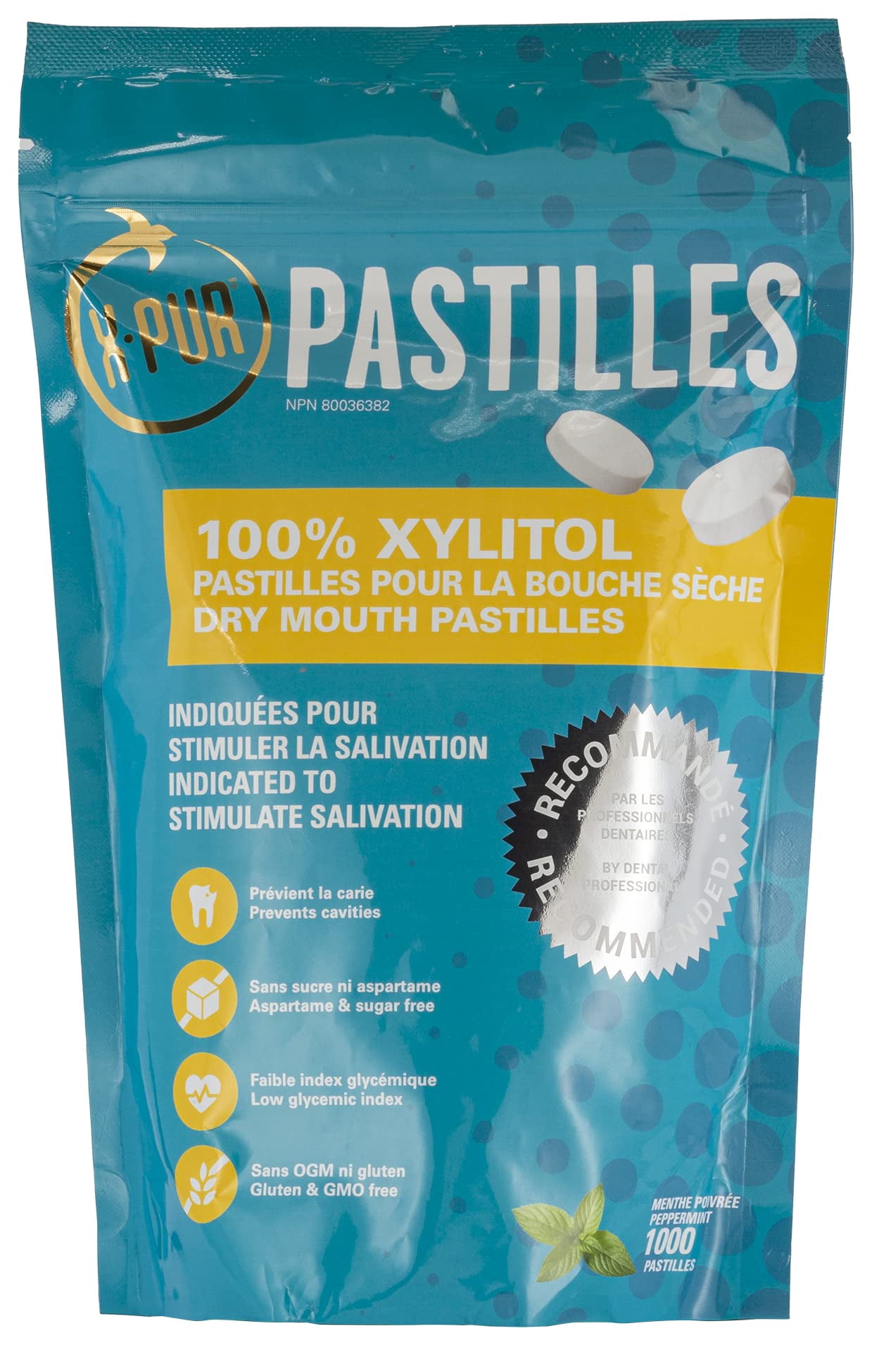 X-PUR - Xylitol Breath Mints For Dry Mouth And Bad Breath - Peppermint ...