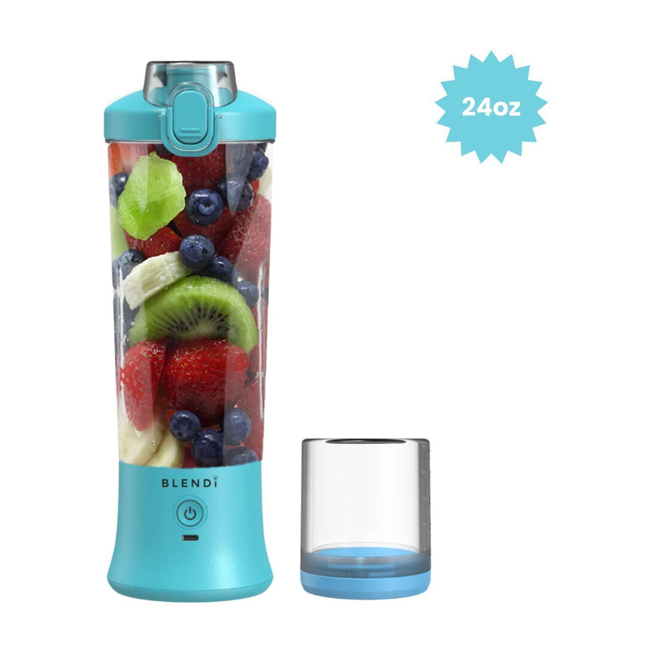 X Portable Blender Turquoise: 24oz Personal Blender, 150W, 2 Speeds ...