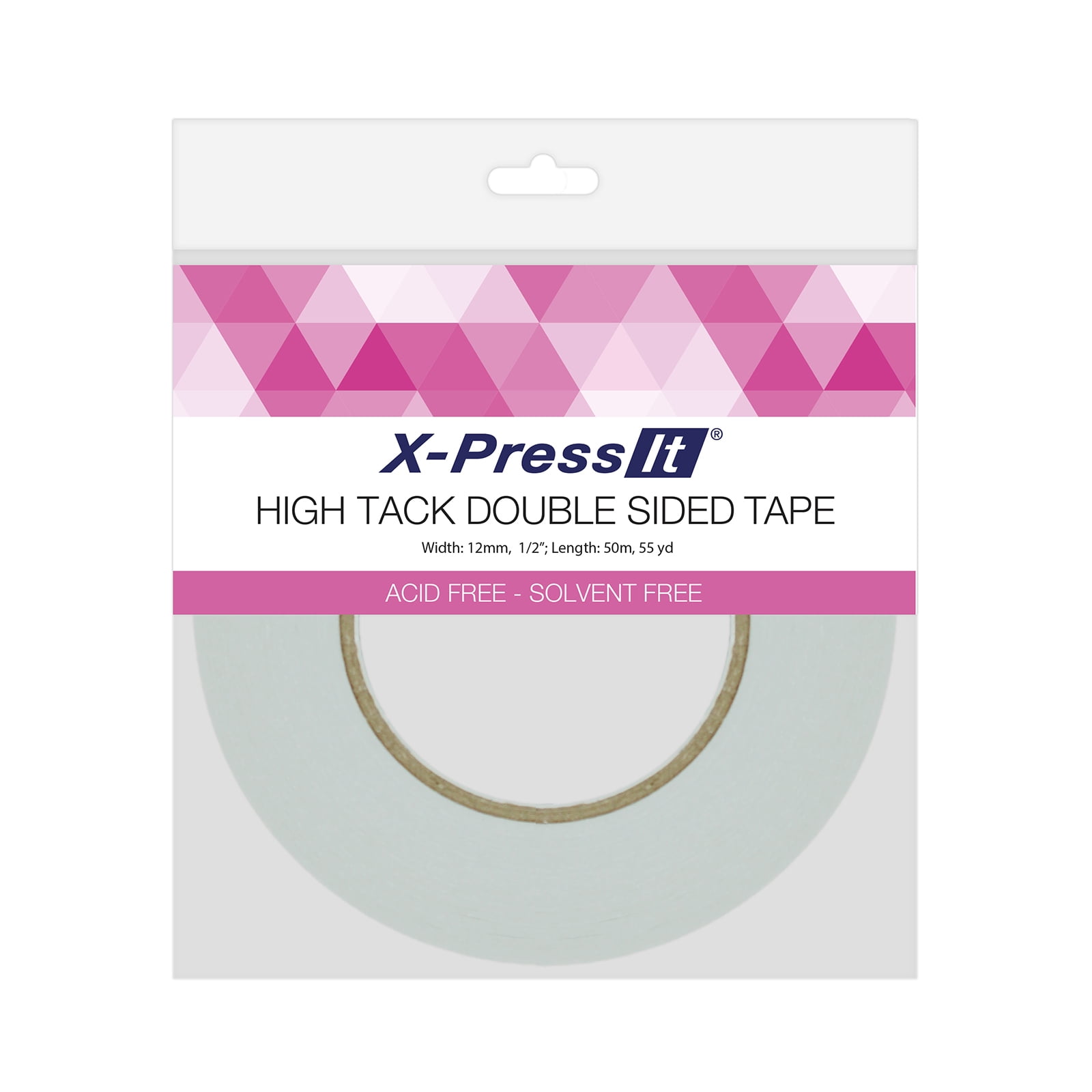 X-Press It Double Sided Tissue Tape, High-Tack, 1/2" x 55 yds ...