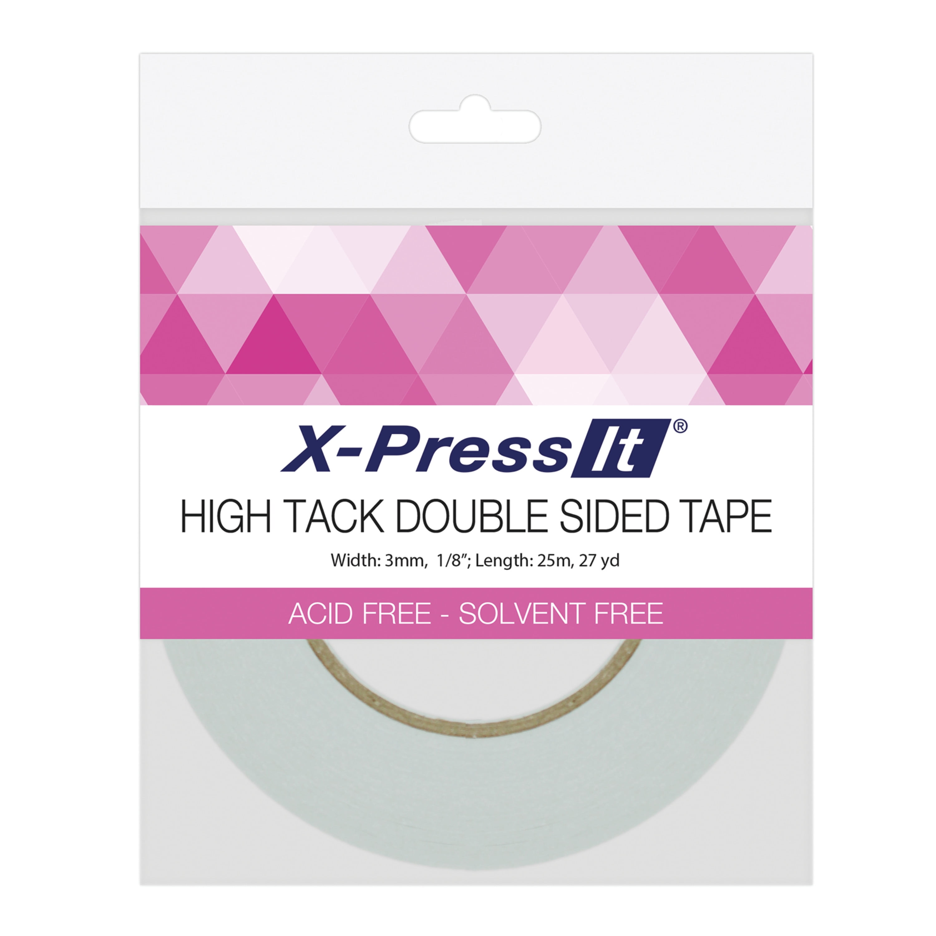 X-Press It Double Sided Tissue Tape, High-Tack, .125" x 27 yds ...