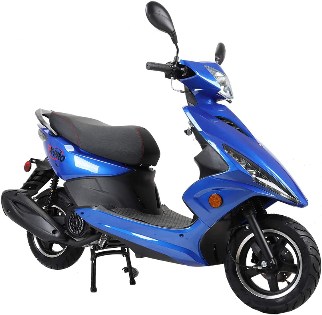 X-Pro 150cc Adult Gas Moped Scooter with 10" Aluminum Wheels! Elctric ...