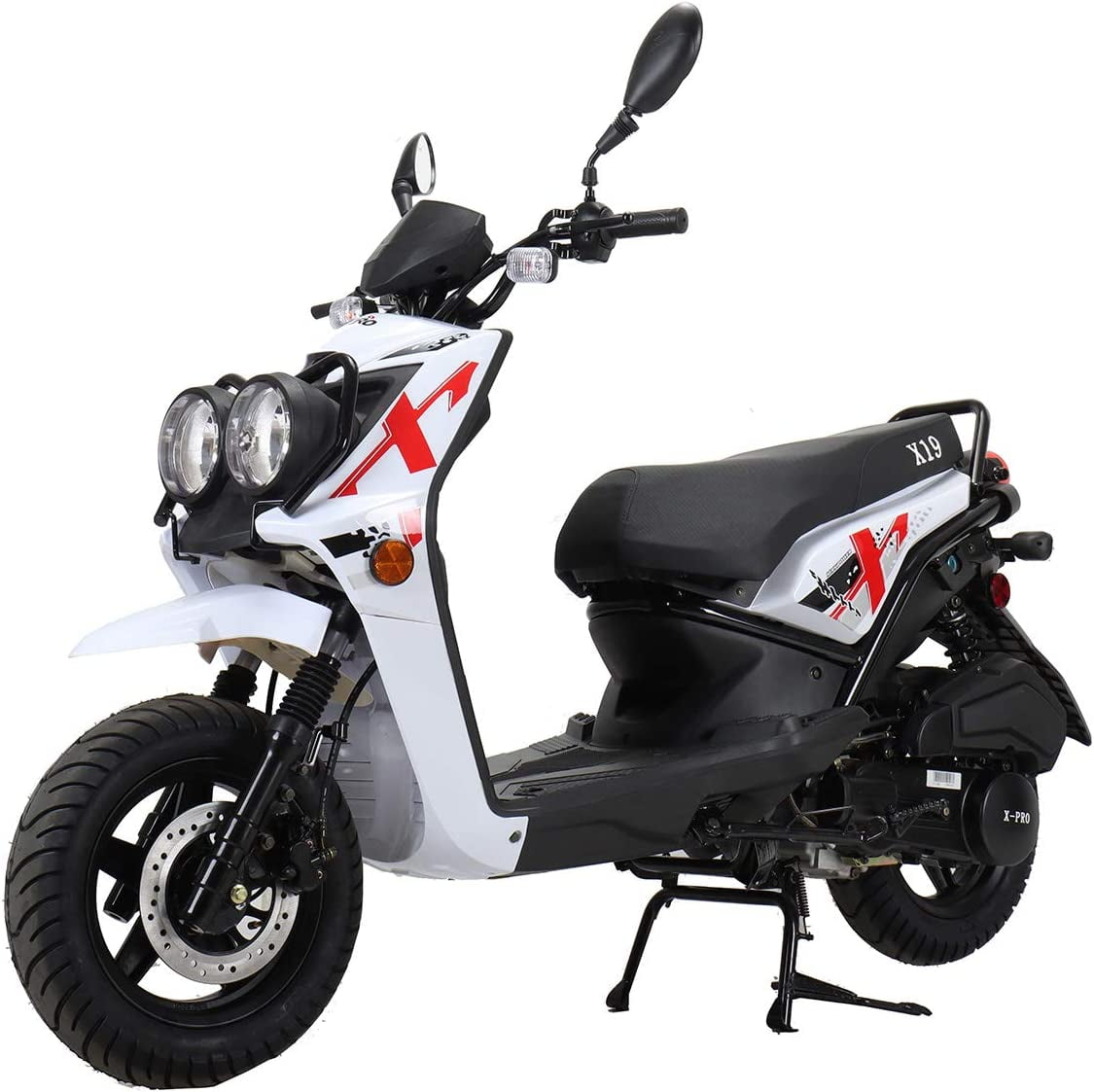 X-Pro 150cc Gas Moped Scooter 150cc Adult Bike with 12" Aluminum Wheels ...