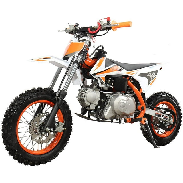 X-Pro 110cc Dirt Bike, New Electric-Start Chain Drive,12/10 inch Wheels ...
