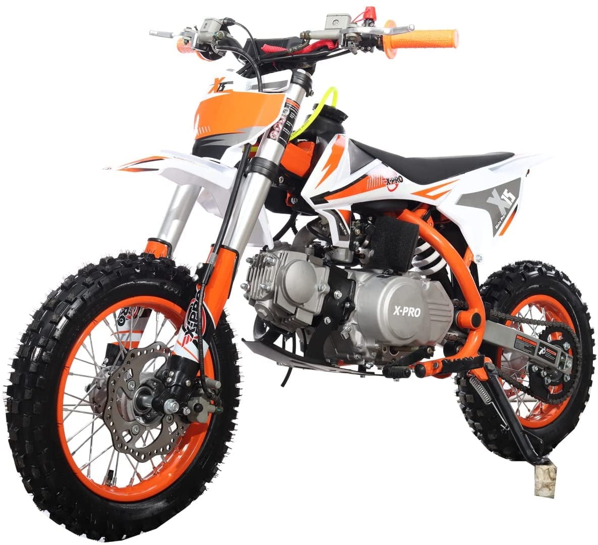 "X-Pro 110cc Dirt Bike, Semi-Auto Transmission, Kick Start, 12""/10 ...