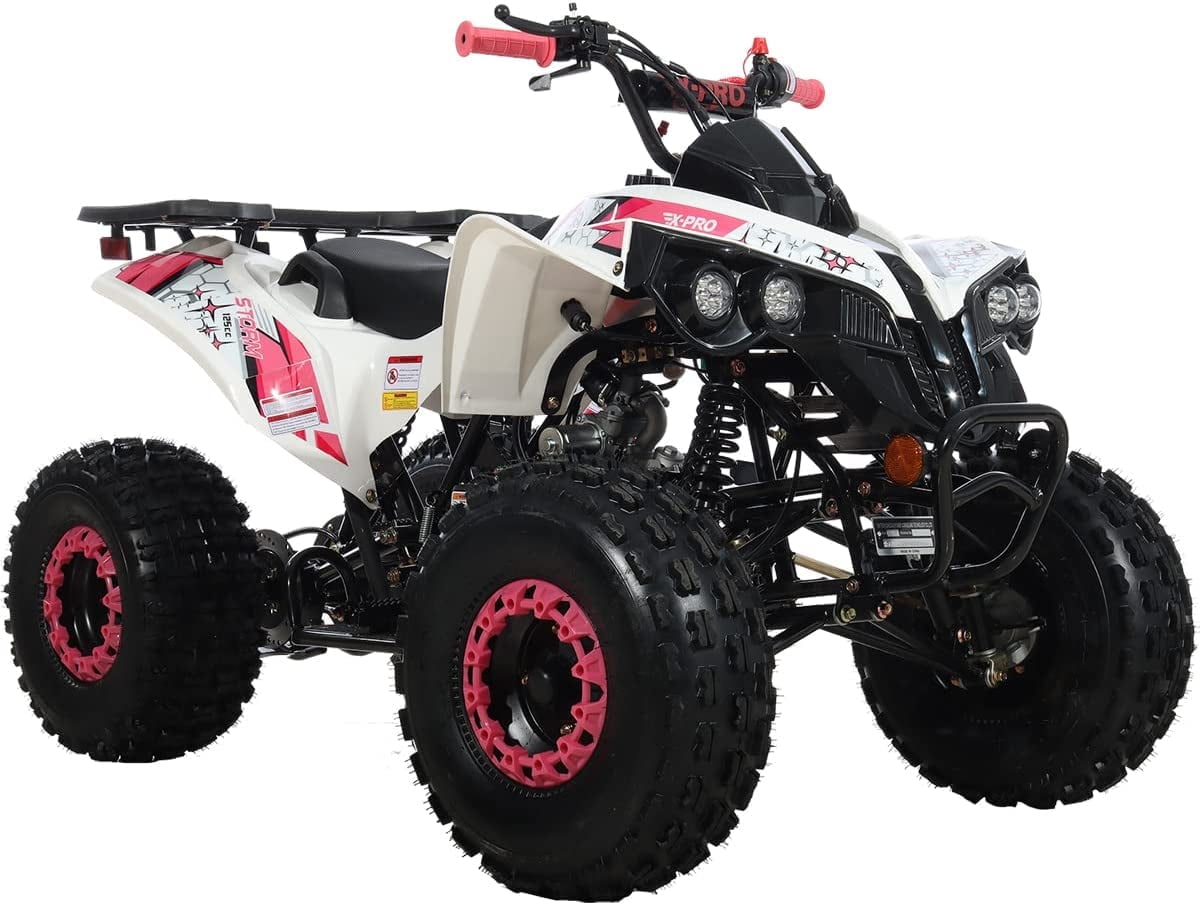 "X-Pro 125cc Gas Kids ATV, Automatic Transmission, Electric Start, Big ...