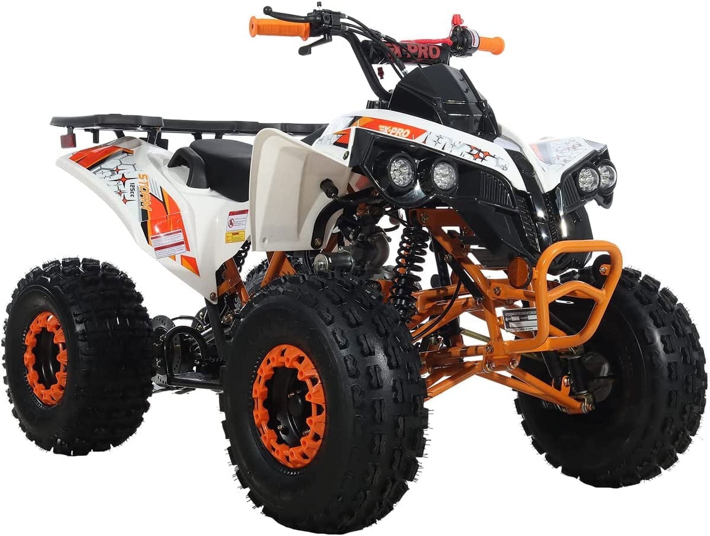 "X-Pro 125cc Kids Powered ATV with Electric Start and Big 19""/18 ...