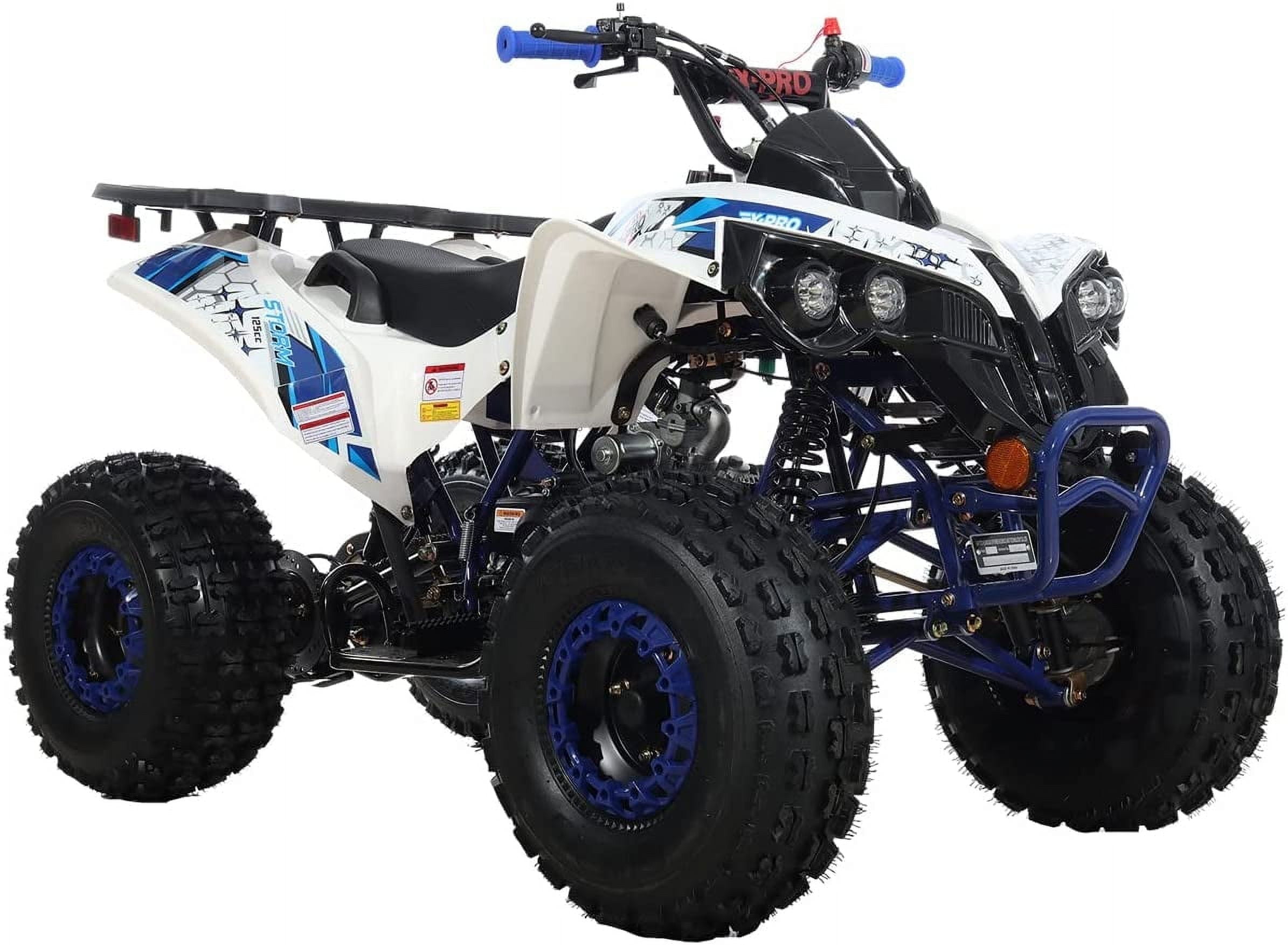"X-Pro 125cc Gas ATV, Auto Transmission, Electric Start, 19""/18 ...