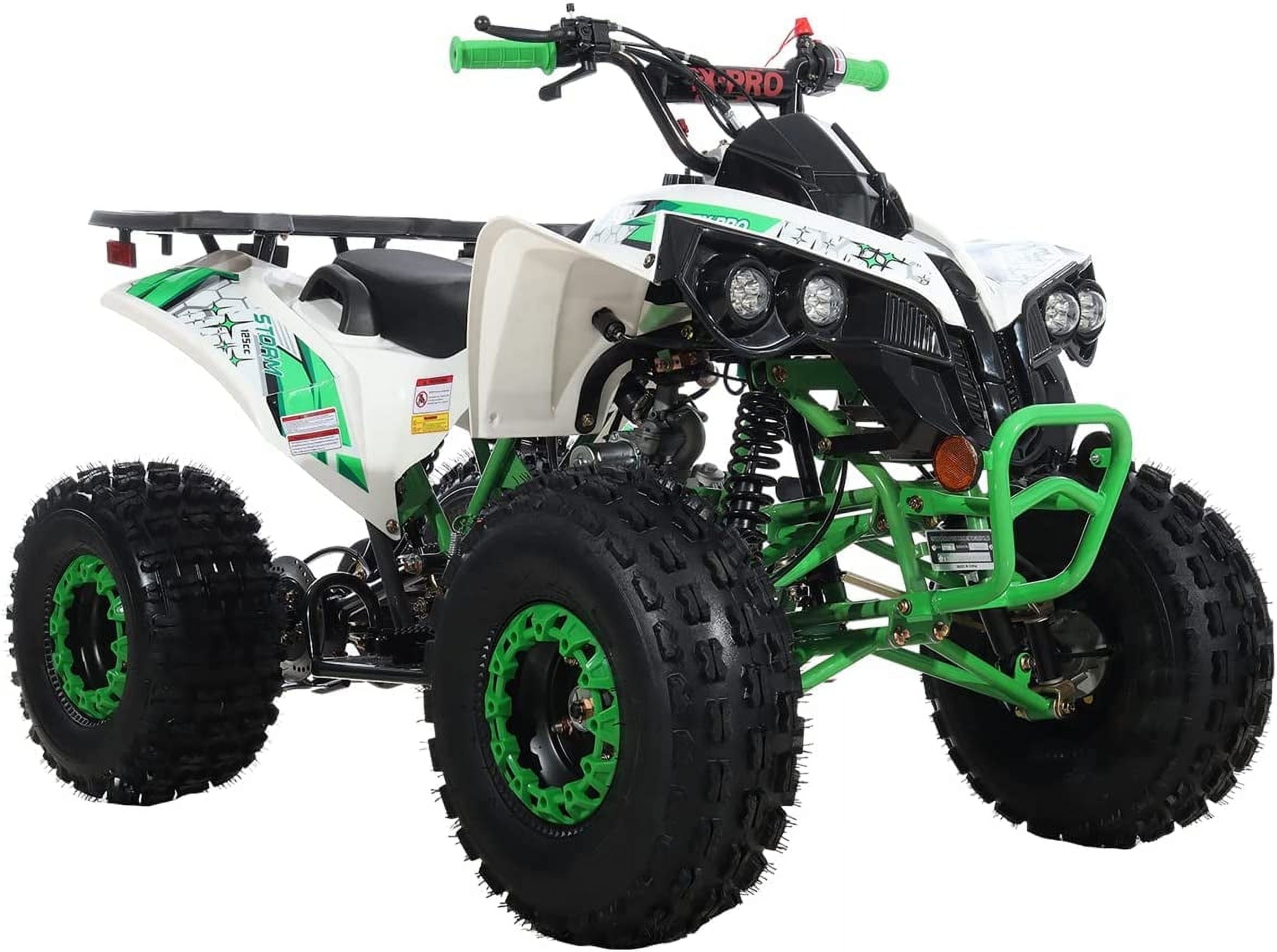X-Pro Brand New 125cc Gas ATV, Automatic Transmission w/Reverse Electric Start Big 19"/18" Tires ...