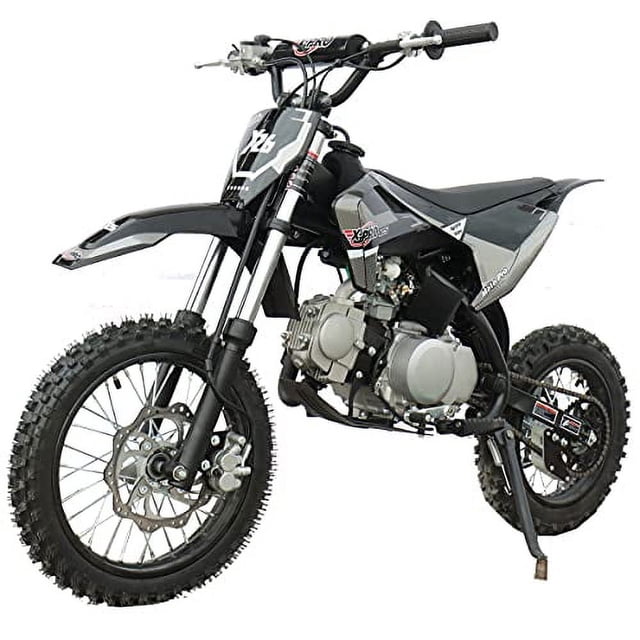 "X-Pro 125cc Gas Dirt Bike, 4-Speed Manual Transmission, Kick Start, 14 ...