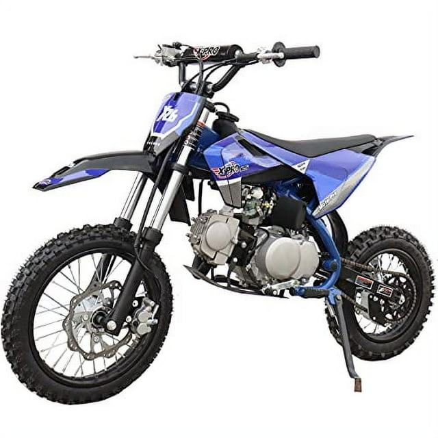 X-Pro Brand New 125cc Gas Pit Dirt Bike with 4-Speed Manual Transmission, Kick Start, 14"/12 ...