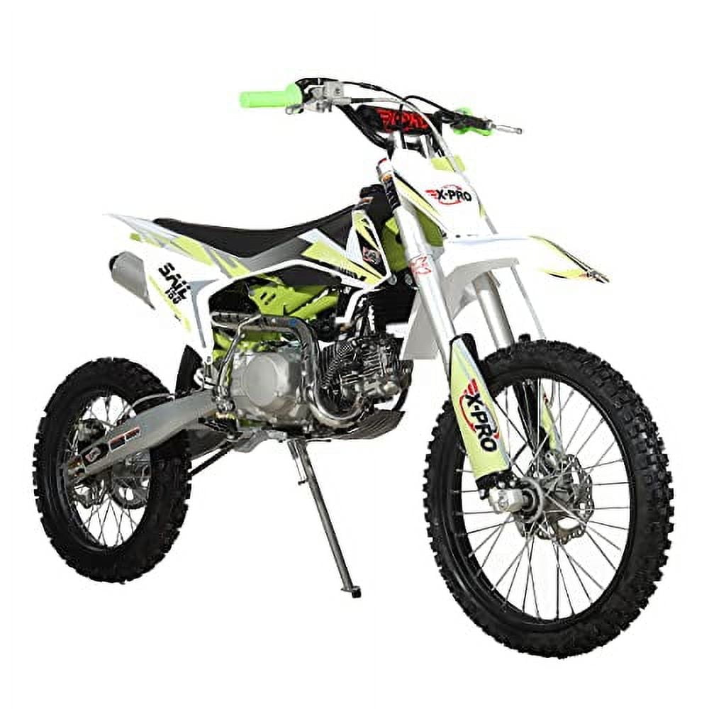 X-Pro Brand New 150cc Dirt Pit Bike with 4-Speed Manual Transmission, Kick Start, Big 19"/16 ...