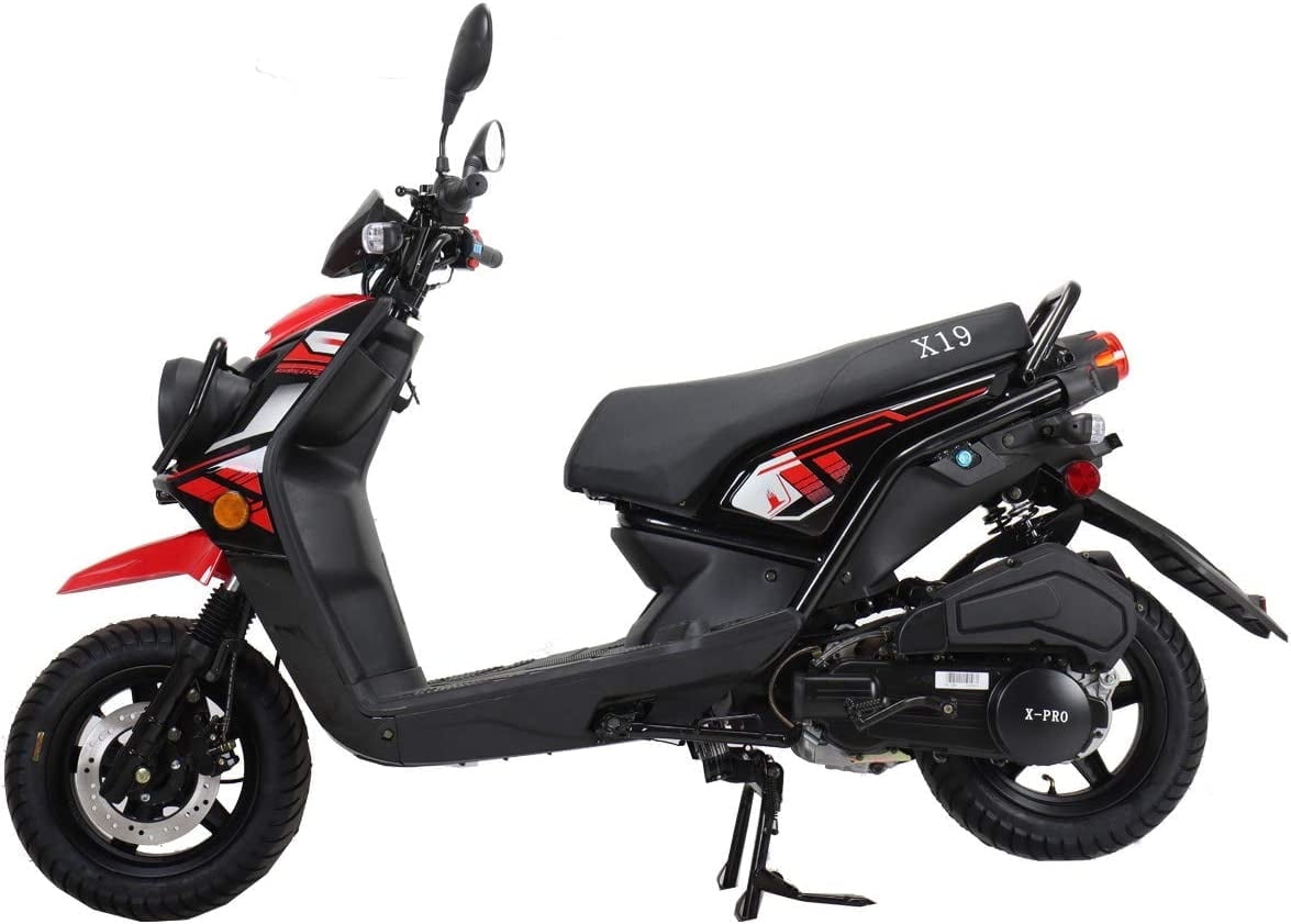 X-Pro 150cc Moped Scooter, 12" Aluminum Wheels, Adult Powered, Electric ...