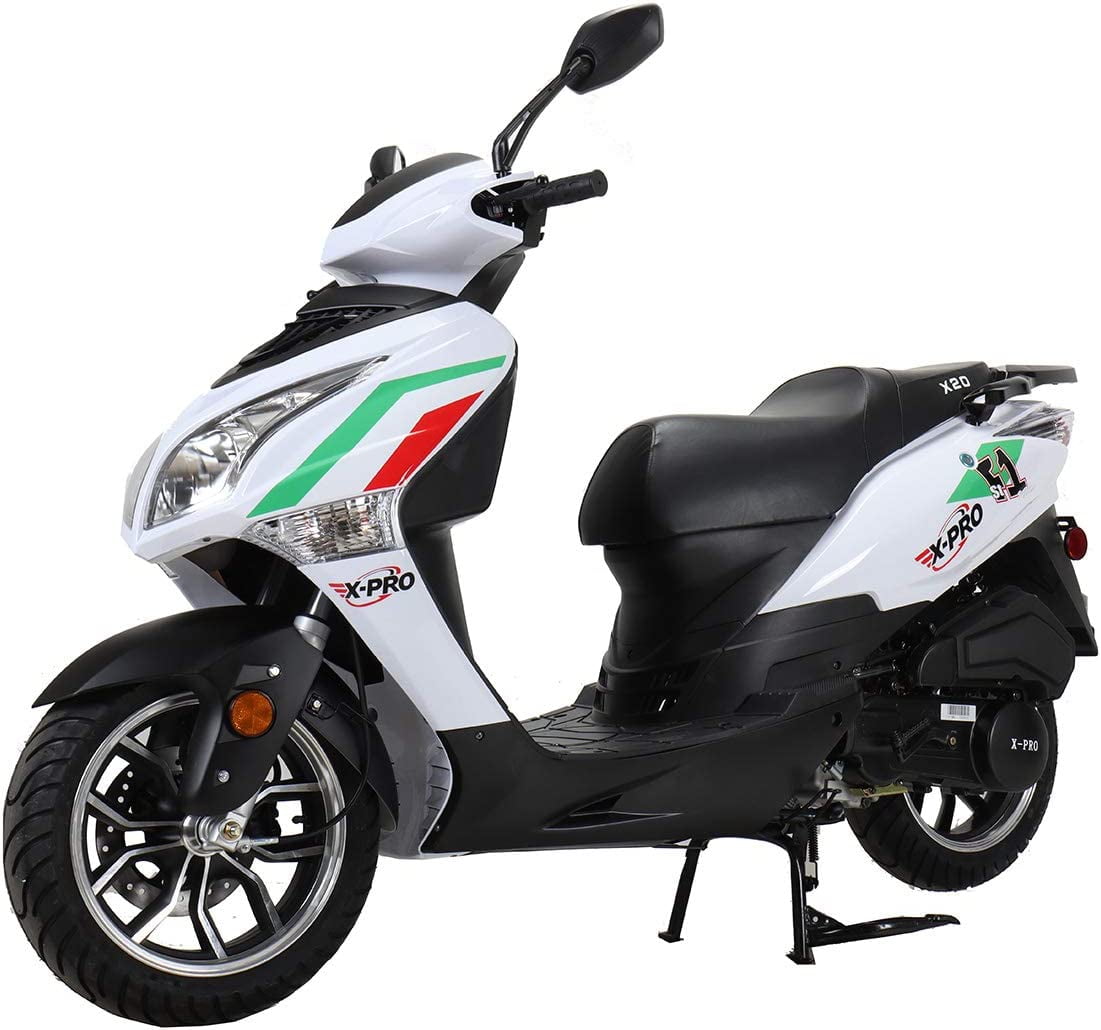 "X-Pro 150cc Adult's Gas Moped Scooter, Powered Kick Start, 13 ...
