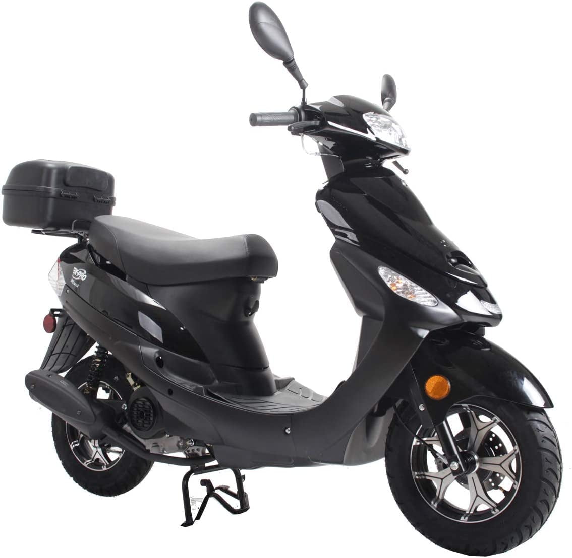 "X-Pro 50cc Gas Moped Scooter for Adults, Electric/Kick Start, 10 ...