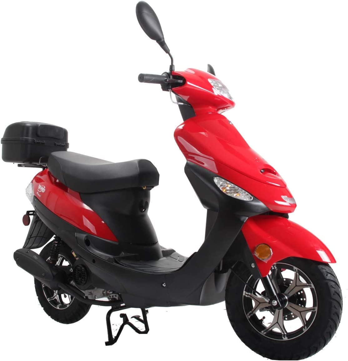 "X-Pro 50cc Gas Moped Scooter for Adults, Electric/Kick Start, 10 ...