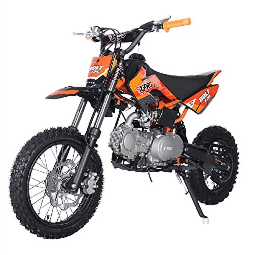 X-Pro Brand New Bolt 125cc Gas Pit Dirt Bike, 4-Speed Manual ...