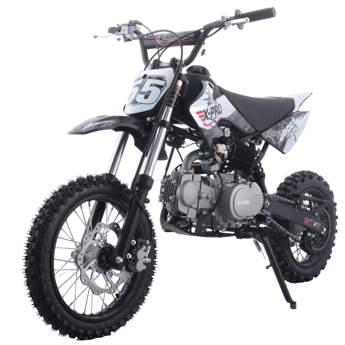 X-Pro Brand New Bolt 125cc Gas Pit Dirt Bike, 4-Speed Manual ...