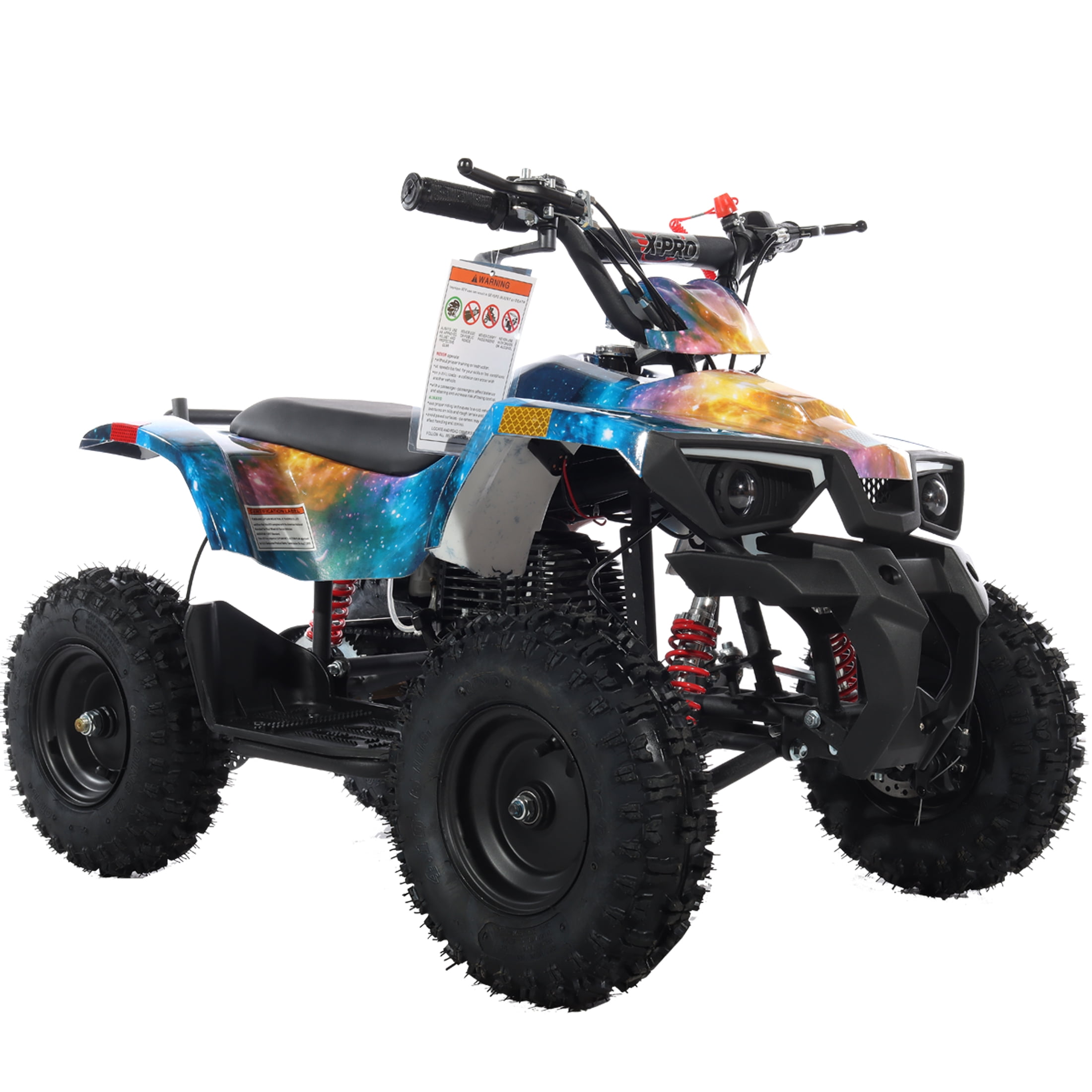 "X-Pro 40cc Gas Powered Kids ATV with 4-Stroke Engine, Pull Start & 6 ...