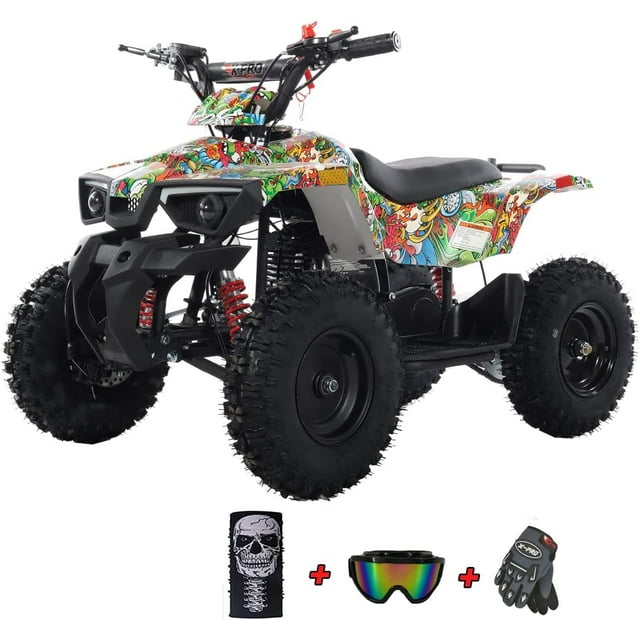 X-Pro 40cc Mini Gas ATV for Kids, 4 Stroke with Pull Start, Disc Brake ...