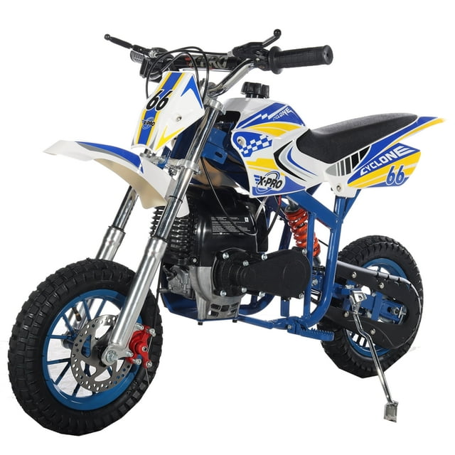 X-Pro 40cc 4-Stroke Gas Mini Dirt Bike for Kids, Pull Start Cyclone ...