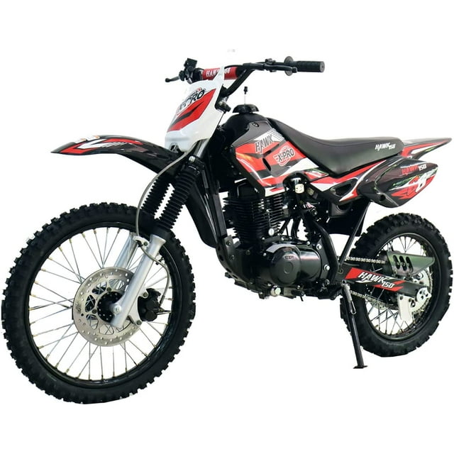 "X-Pro Hawk 150cc Adult Gas Dirt Bike, 5-Speed Manual Transmission ...