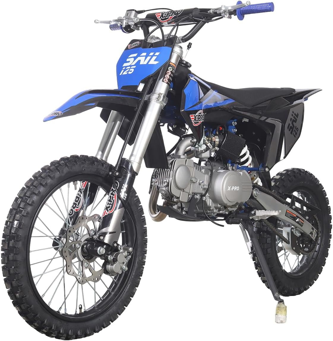 "X-Pro Adult Gasoline Powered 125cc Dirt Bike, 4-Speed Manual ...