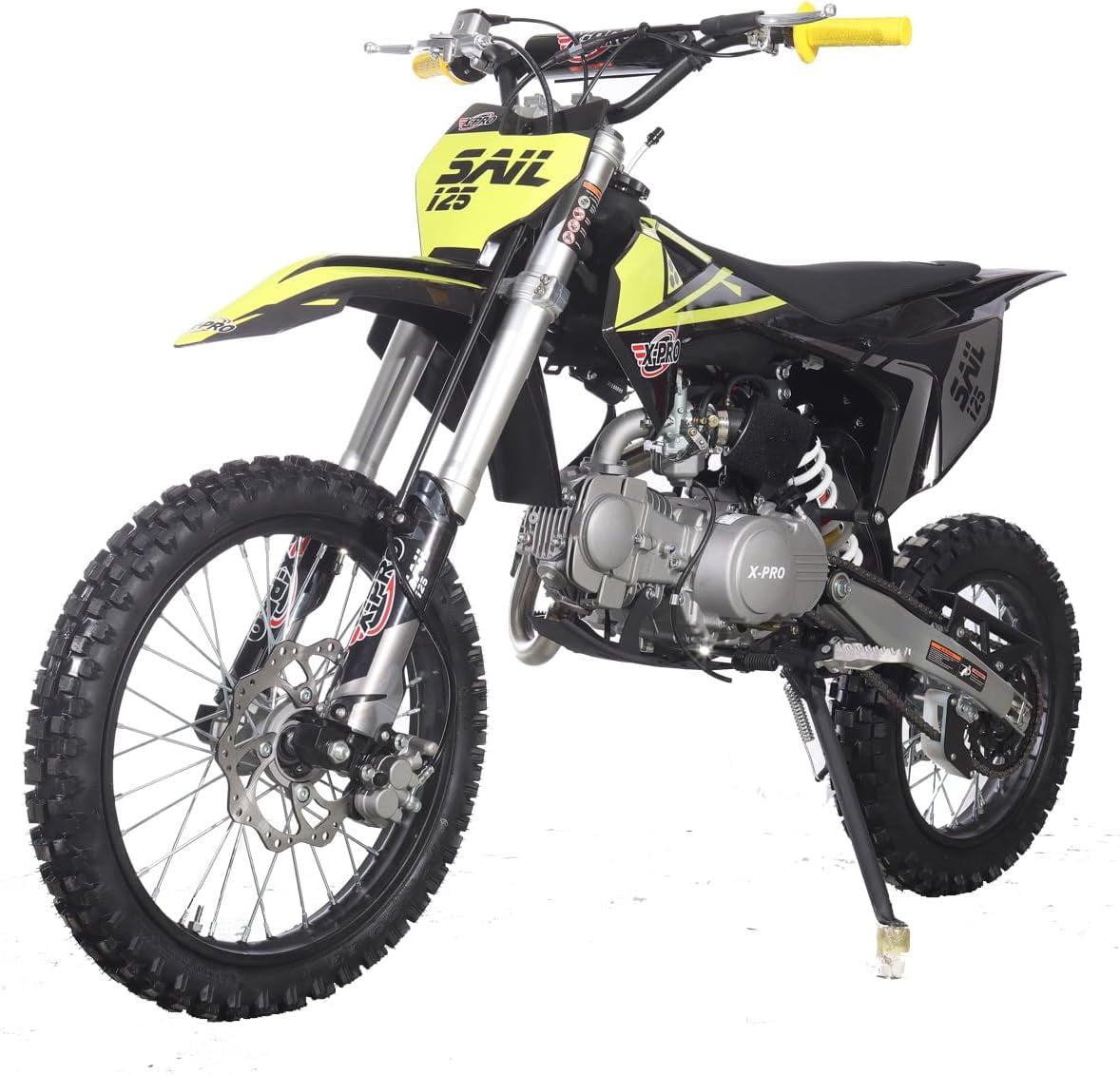 X-Pro Brand New Sail 125cc Dirt Bike with 4-Speed Manual Transmission ...