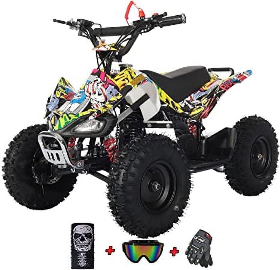 X-Pro Brand New Thunder 40cc Mini Gas ATV for Kid with 4 Stroke Pull ...