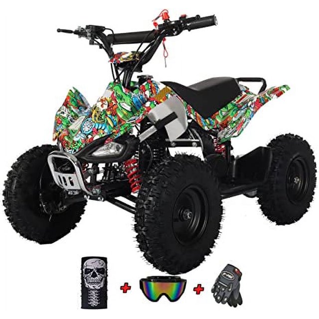 X-Pro Brand New Thunder 40cc Mini Gas ATV for Kid with 4 Stroke Pull ...