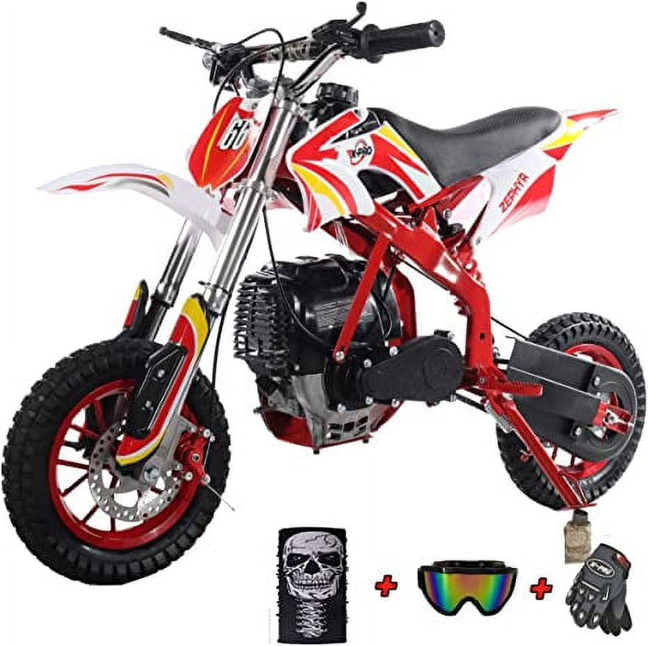 X-Pro Brand New Zephyr 4 Stroke 40cc Gas Pit Dirt Bike, Mini bike for Kids, Pull Start 10 ...