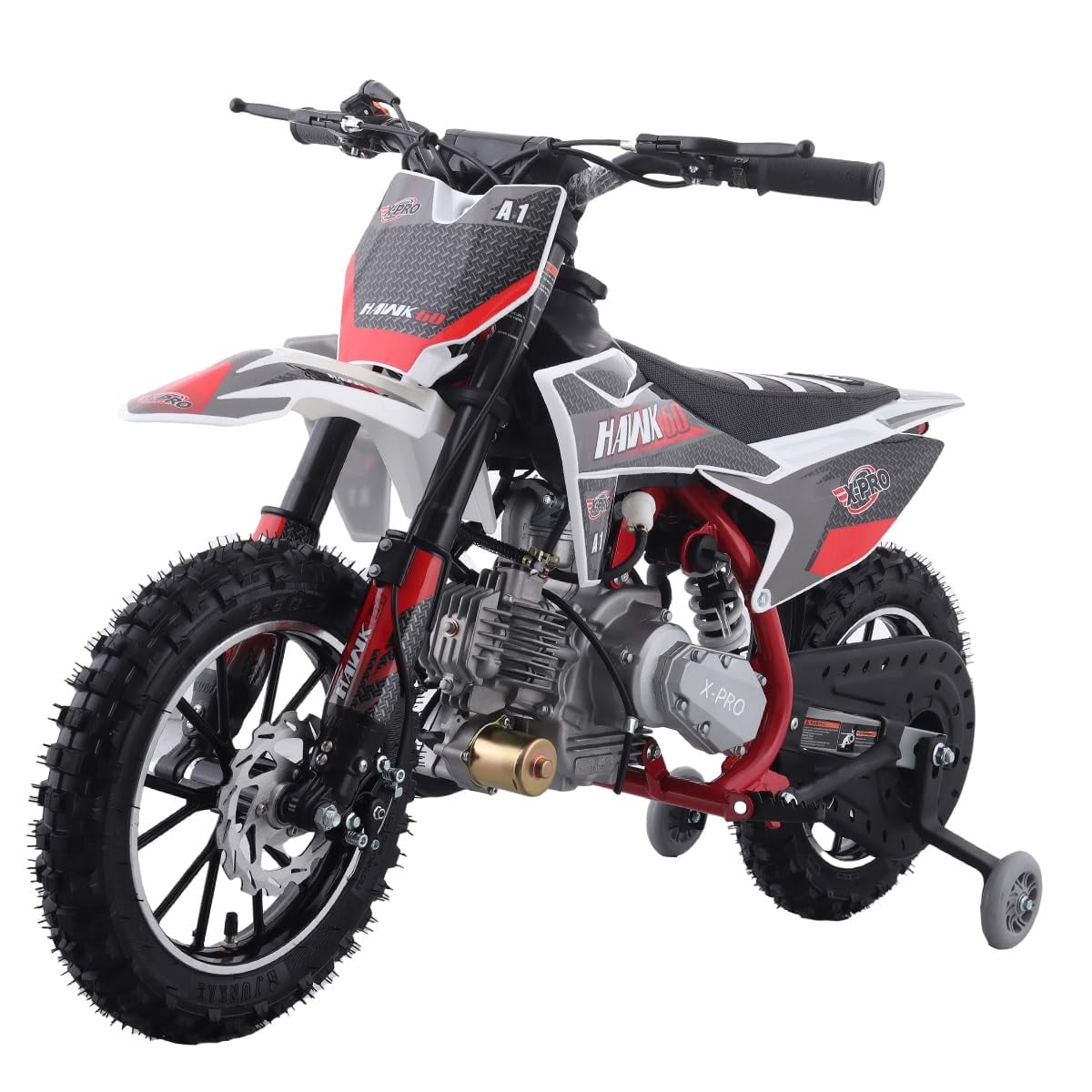 X-Pro Hawk 60 Dirt Bike with CVT Transmission, Electric Start, Disc ...