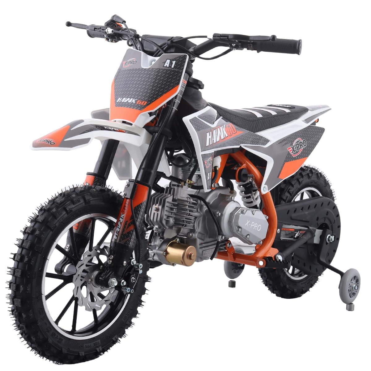 X-Pro Hawk 60 Dirt Bike with CVT Transmission, Electric Start, Disc ...