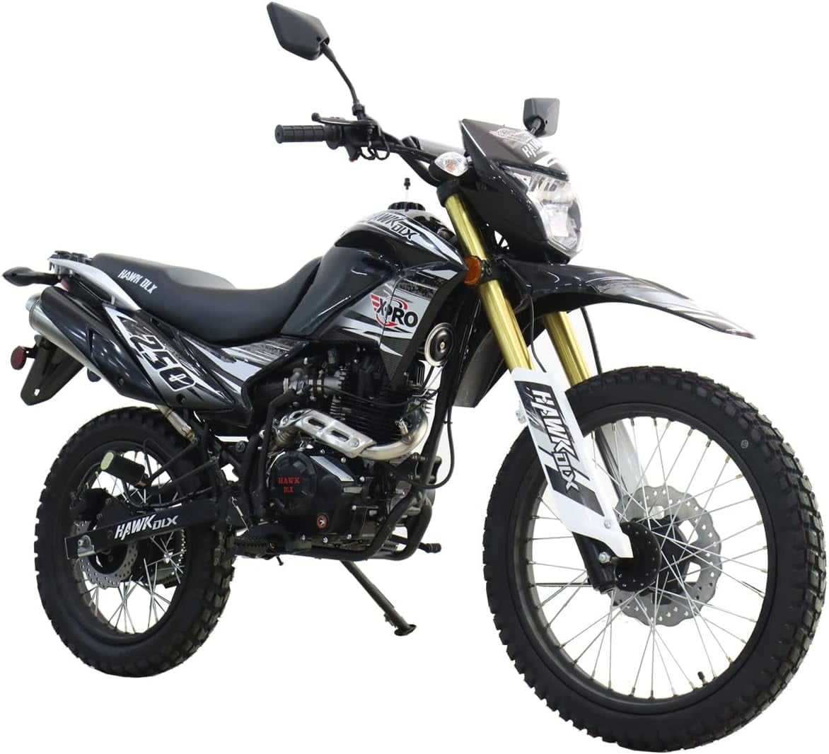 X-Pro Hawk DLX 250cc Dirt Bike, Black - Walmart.com