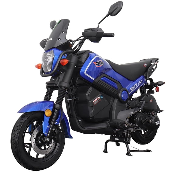 X‑Pro Navy 150cc Automatic Motorcycle – CVT Scooter with Electric ...