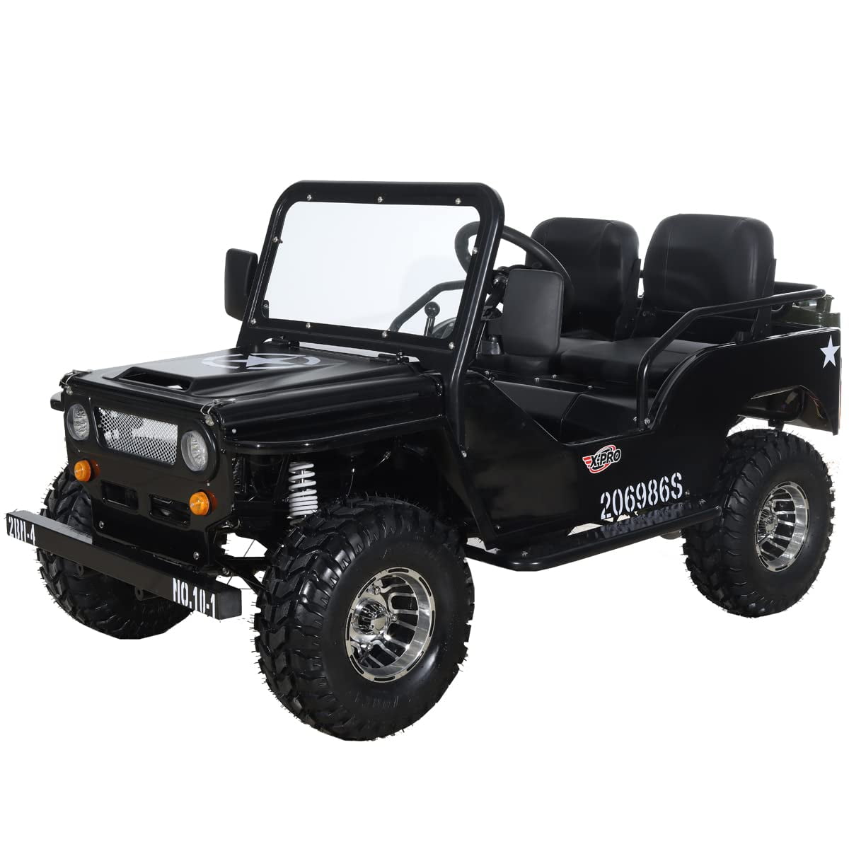 X-Pro Ranger 150 Jeep Go Kart with 3-Speed Semi-Automatic Transmission ...