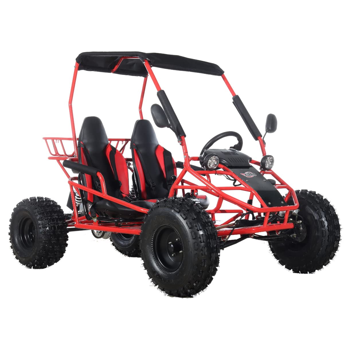 X-Pro Rover 125cc Gas Go Kart with 3-Speed Semi-Automatic Transmission ...