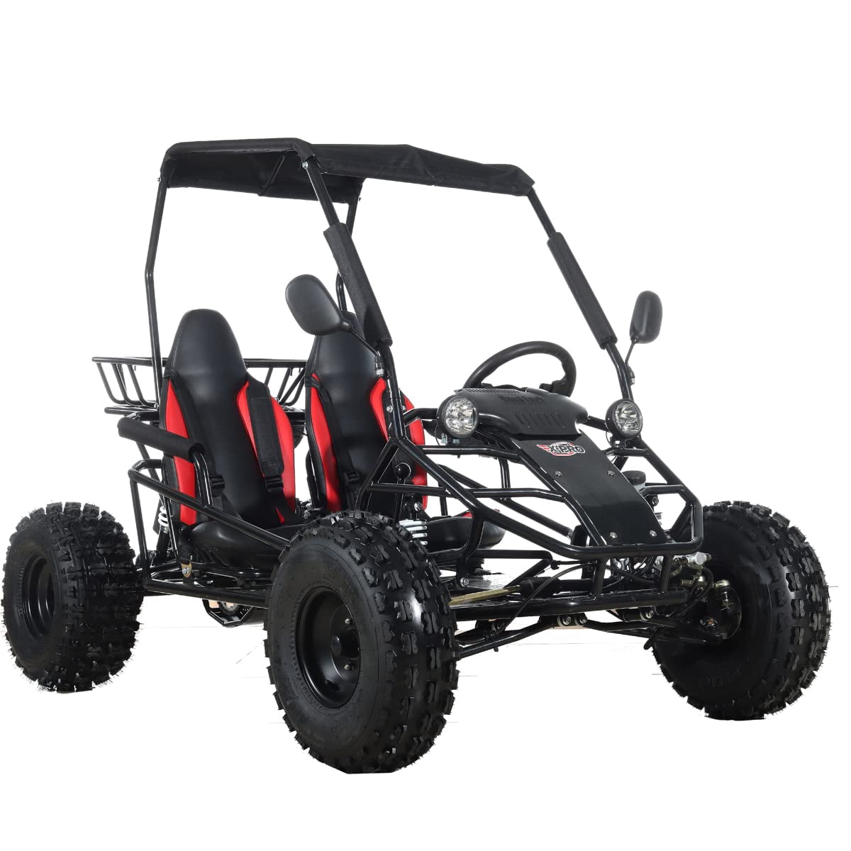 X-Pro Rover 125cc Gas Go Kart with 3-Speed Semi-Automatic Transmission ...