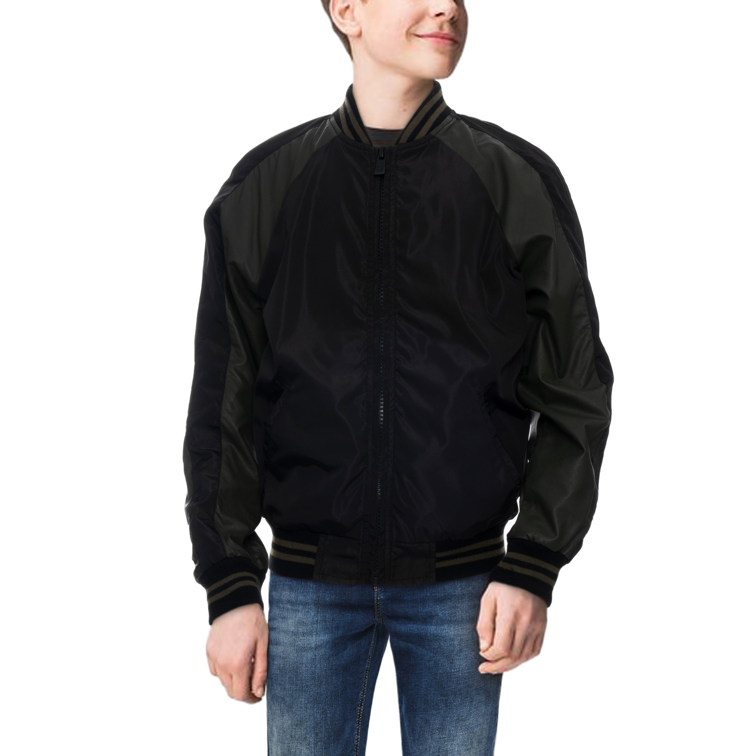 X RAY Boys Bomber Jacket Slim Fit Casual Aviator Windbreaker Flight ...